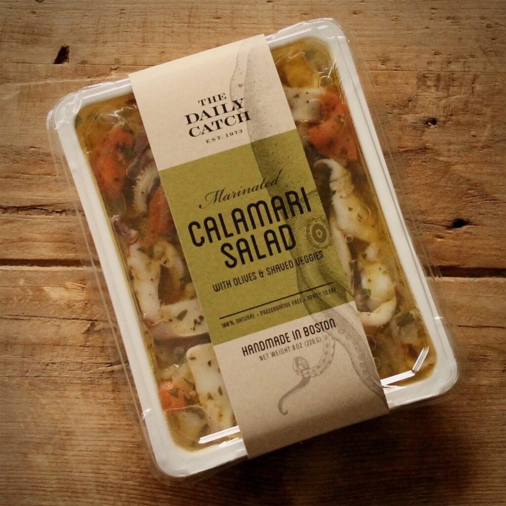Daily Catch Calamari Salad - Hooked Boston Raw Bar Catering & Fresh ...