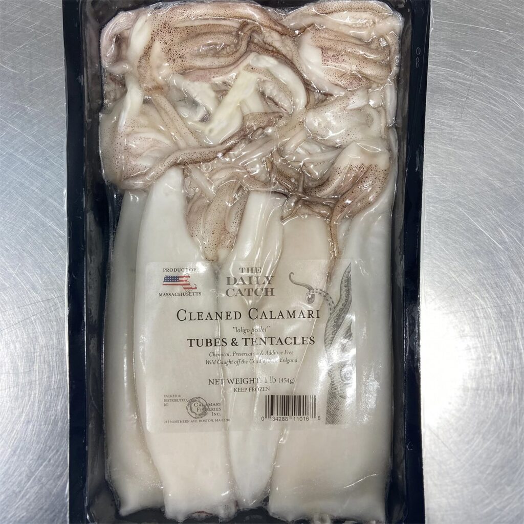 Daily Catch Cleaned Calamari Tubes & Tentacles - Hooked Boston Raw Bar ...