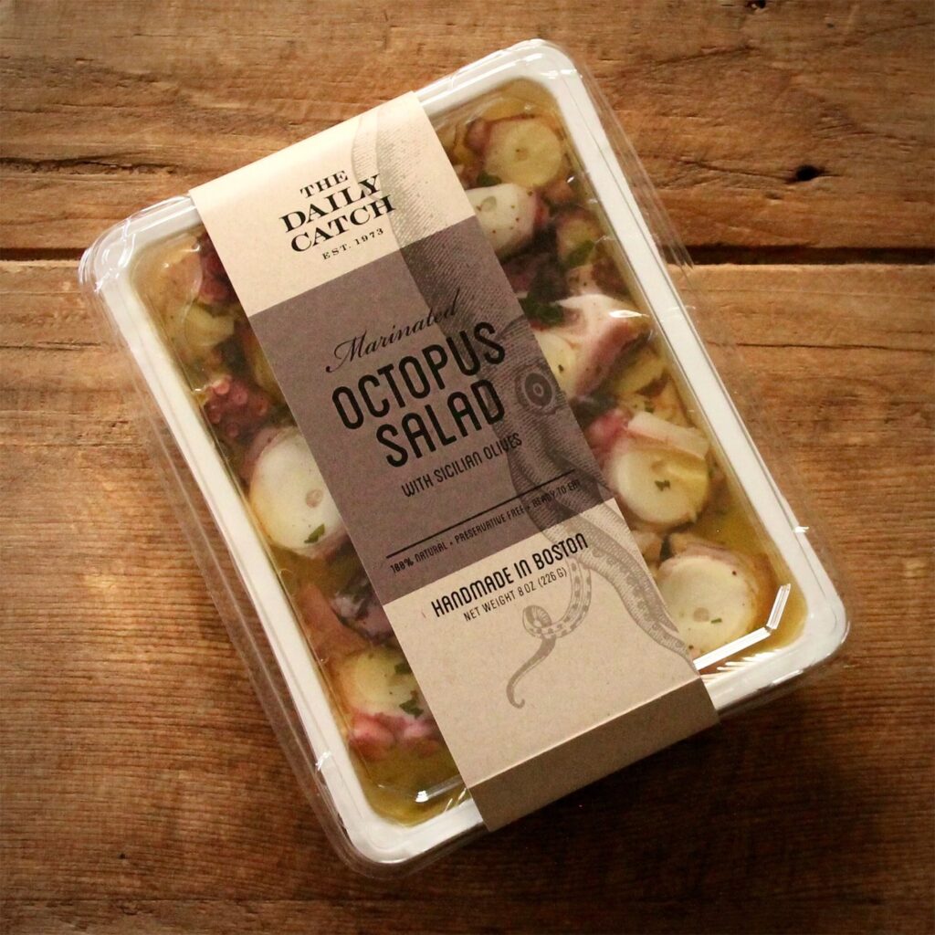 Daily Catch Octopus Salad - Hooked Boston Raw Bar Catering & Fresh ...